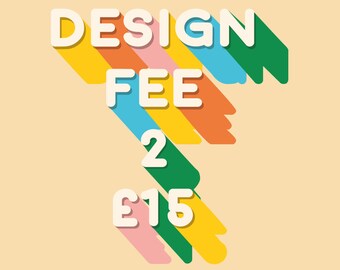 5 GBP DESIGN Fee 1 for CUSTOM Orders Elite Design and Print Custom Order Design Fee - Etsy UK