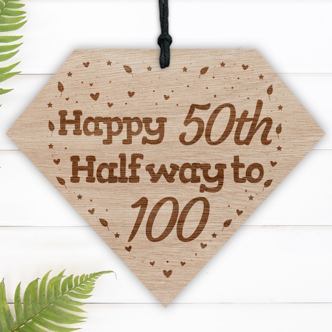 DE178 Gravé drôle Joyeux cadeau 50e anniversaire Cadeau en - Etsy France