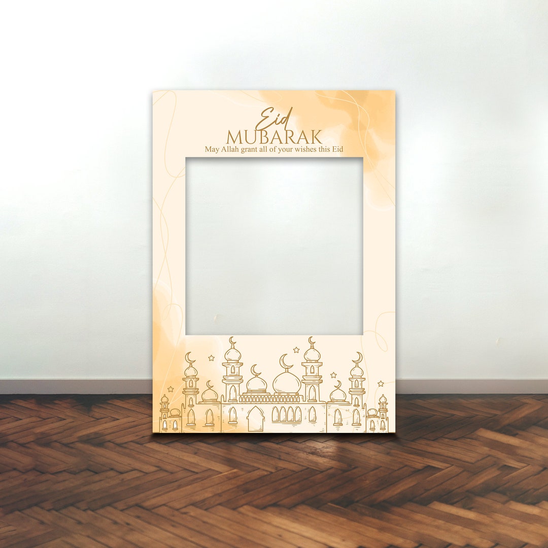 PERSONALISED SELFIE FRAME Eid Mubarak Selfie Frame Props Party - Etsy