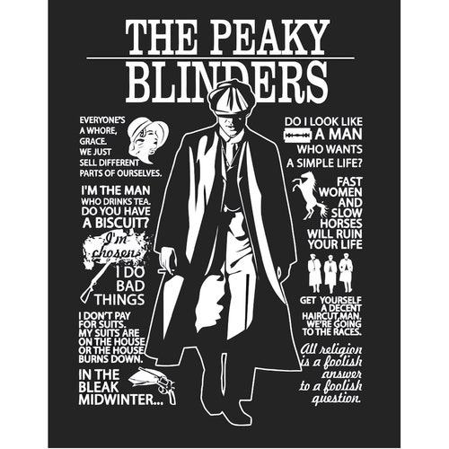 Peaky Blinders Infographic Retro Vintage Style Metal Sign Man - Etsy UK