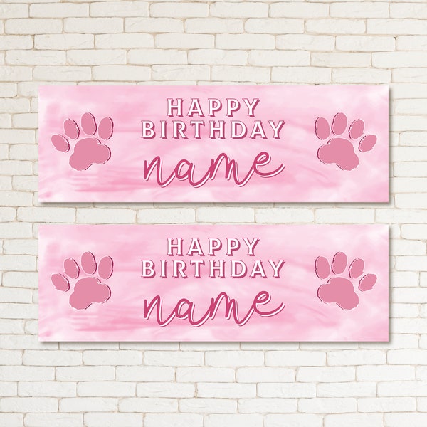 Paw Print Banner - Etsy UK