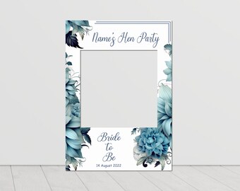 Hen Party Selfie Frame, Floral Hen Party Frame, Bridal Shower ...