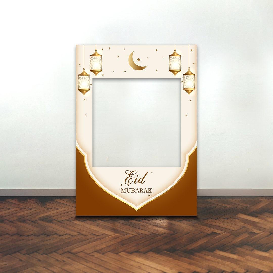 Personalised Selfie Frame Eid Mubarak Selfie Frame Props Party Etsy