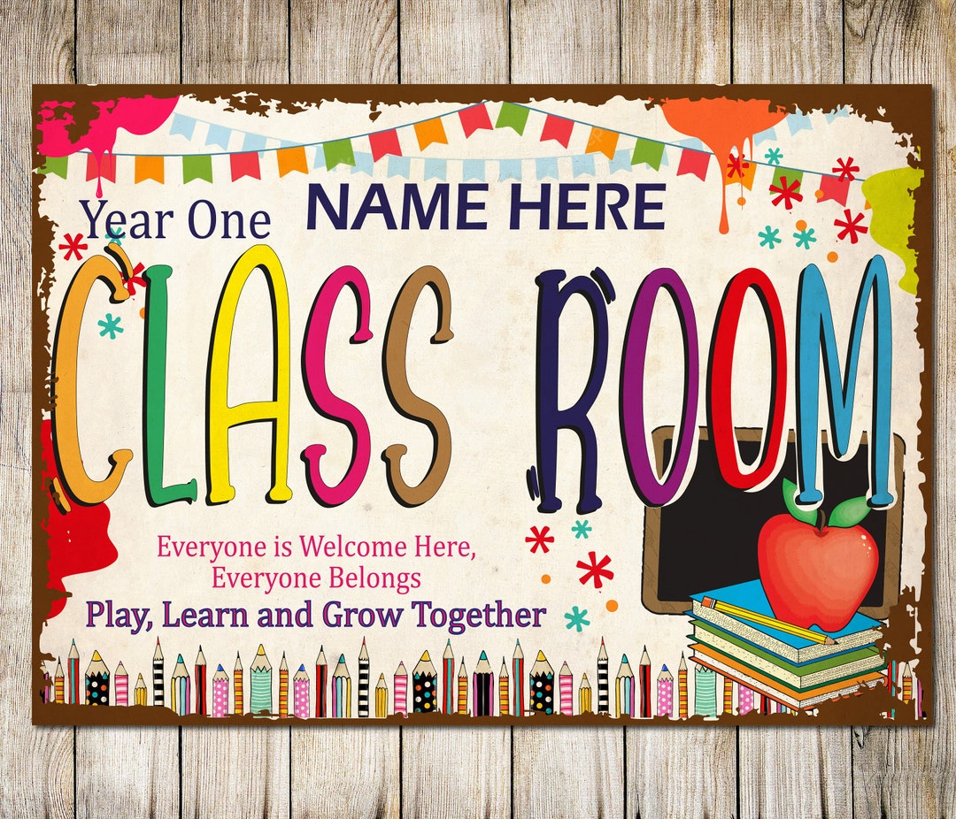 PERSONALISED Teacher Everyone is Welcome Here School Sign Teaching ...