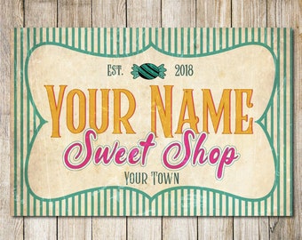 Sweet Shop Sign - Etsy UK