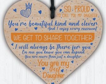 Proud of Daughter Plaque - Etsy