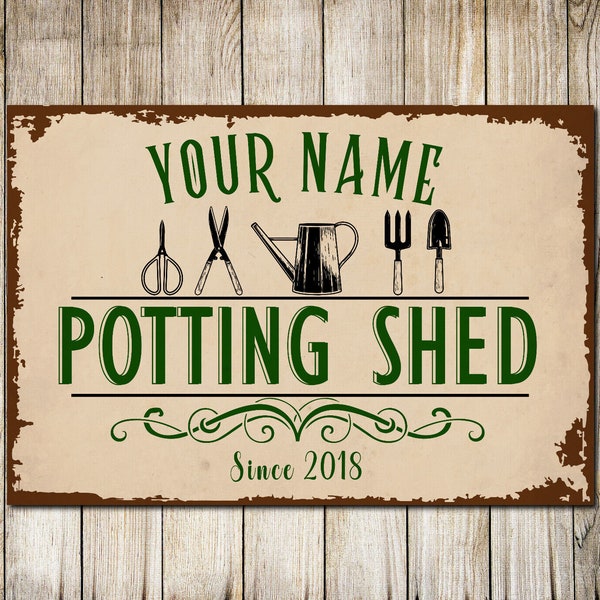 Potting Shed Sign - Etsy UK