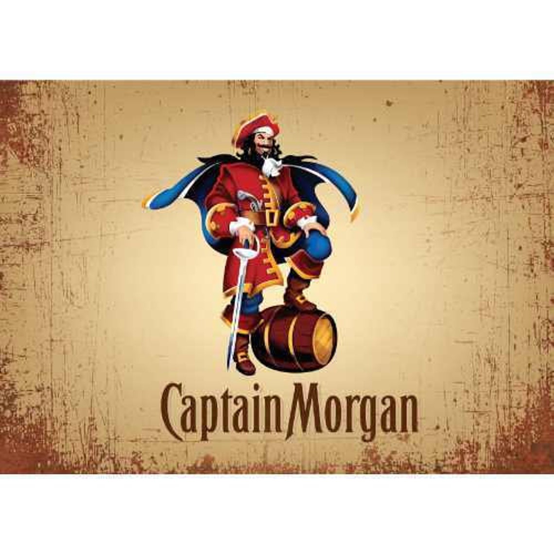 2. CAPTAIN MORGAN Metal Plaque Signs Vintage Pub Tiki Bar Home | Etsy