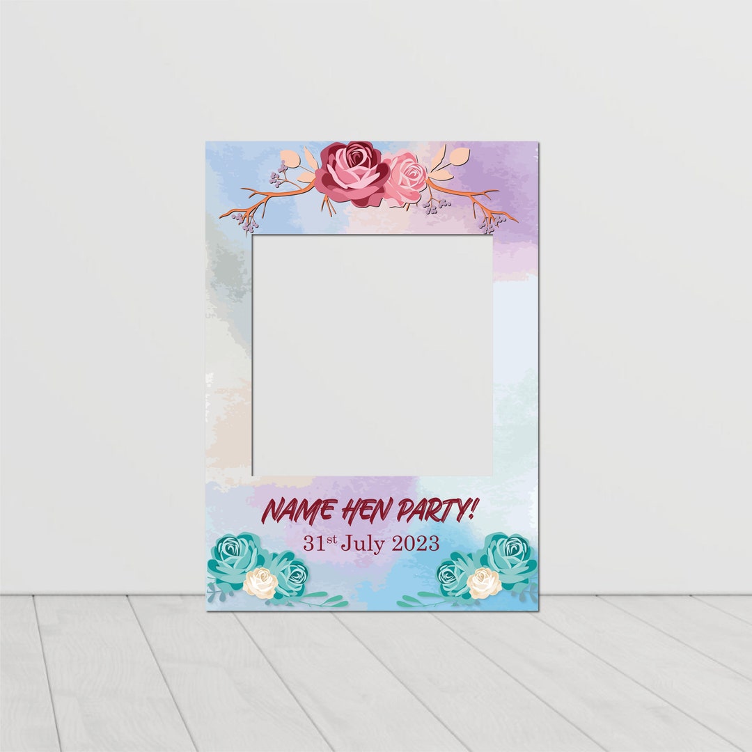 HEN PARTY FRAME Personalised Watercolour Effect Hen Do Bride to Be ...