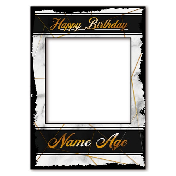 CHRISTMAS SELFIE FRAME Personalised Merry Christmas Selfie Frame Props ...