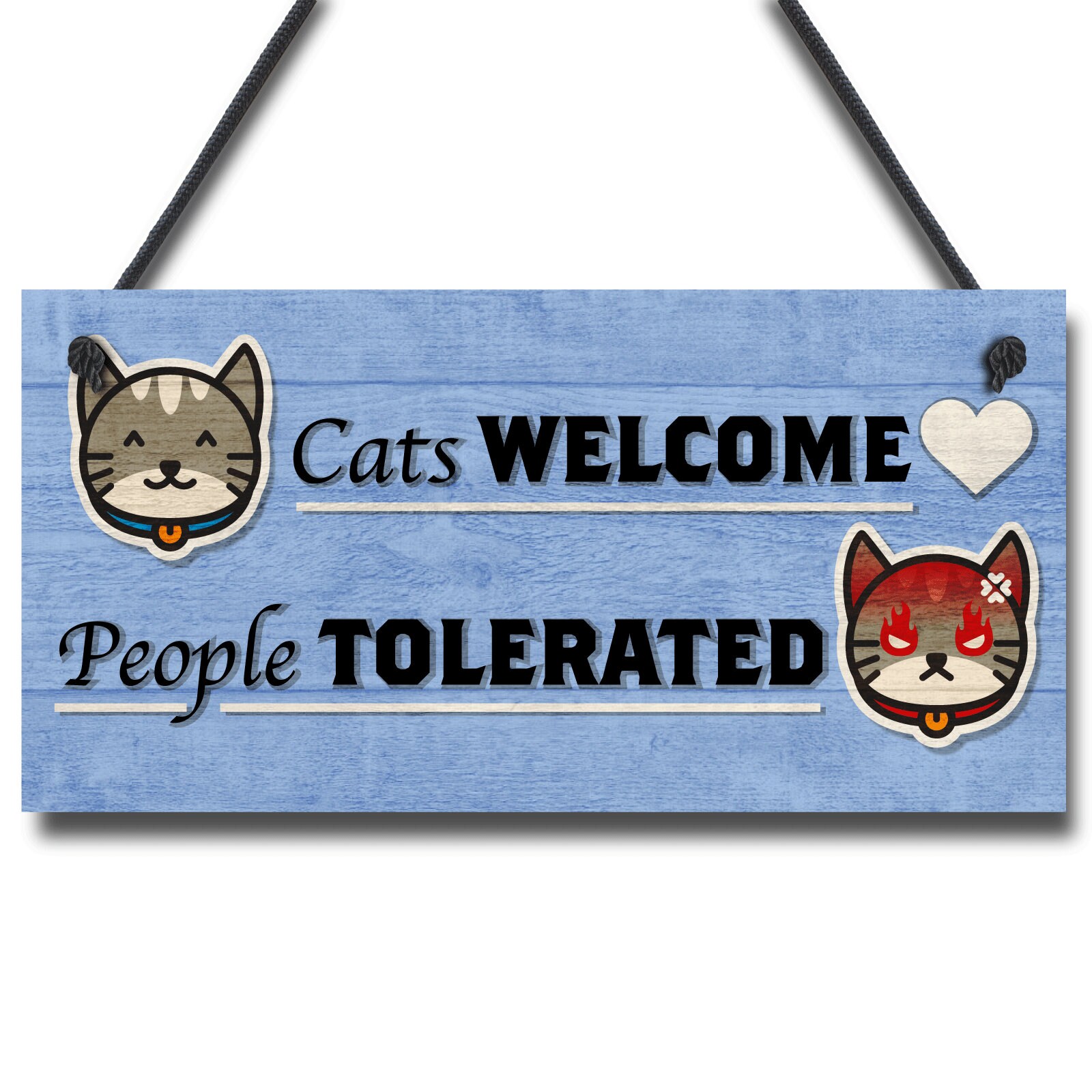 Cat Signs For Home Funny Cat House Sign Gate Door Plaque Pet | Etsy