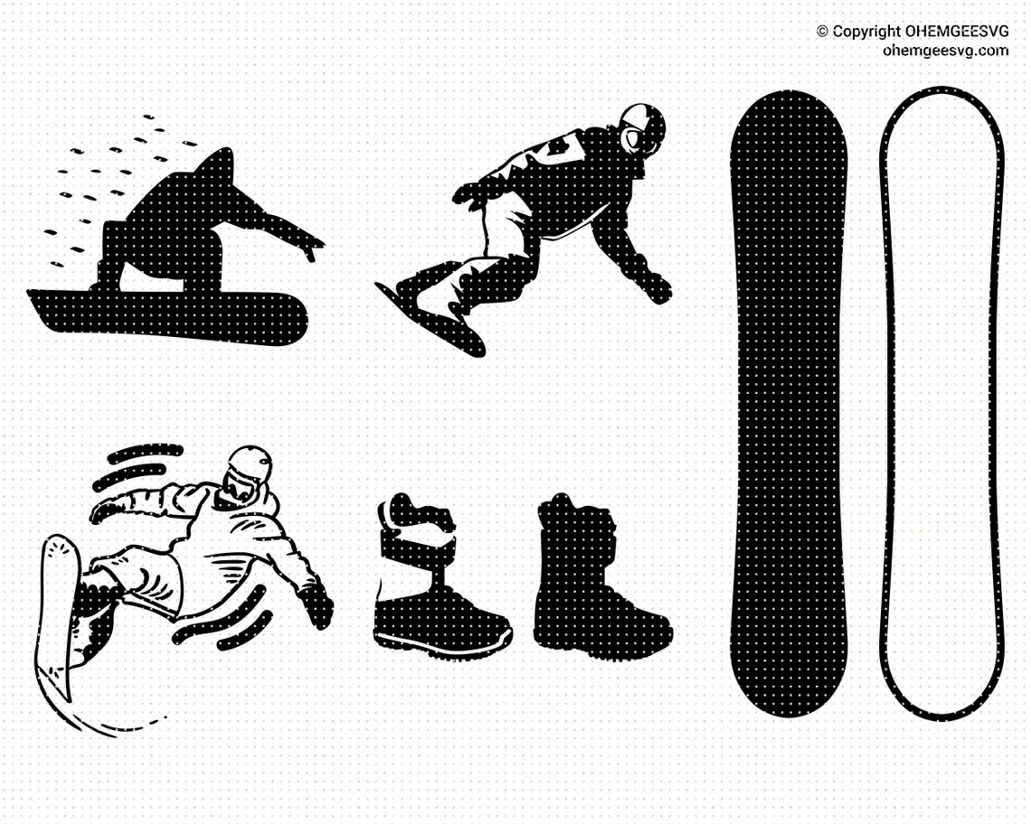 Snowboarding Svg Bundle Snowboarding Svg Snowboard Png - Etsy