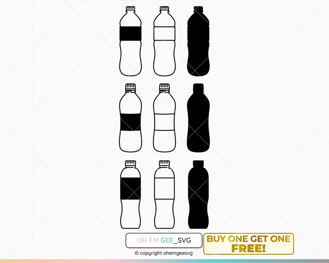 Water Bottle Svg, Bottle Clipart, Water Bottle Png, Bottle Dxf, Water ...