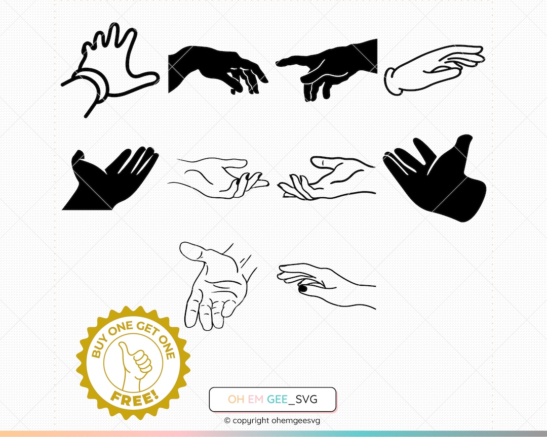 Hand Reaching Out Svg, Hand Sign Png, Hands Dxf, Hands Eps, Helping ...
