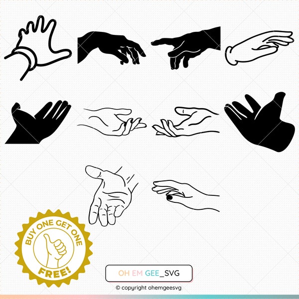 Hands Reaching Out Svg - Etsy