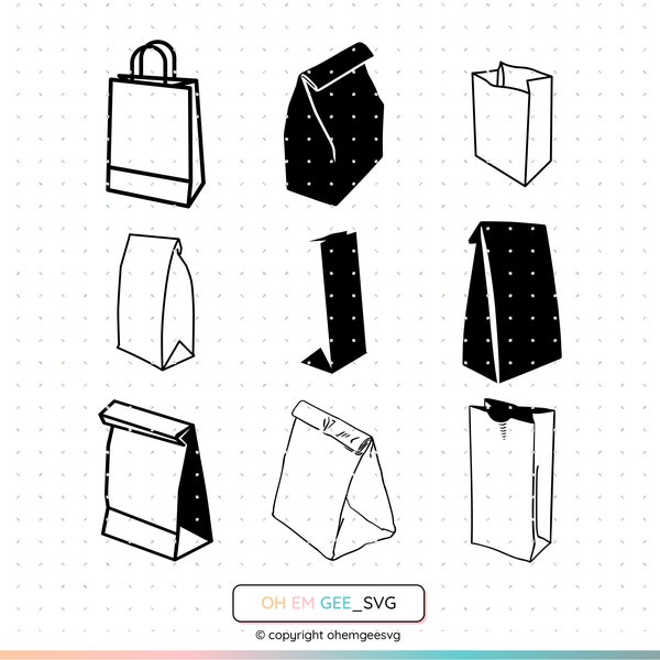 Brown Paper Bag Art - Etsy