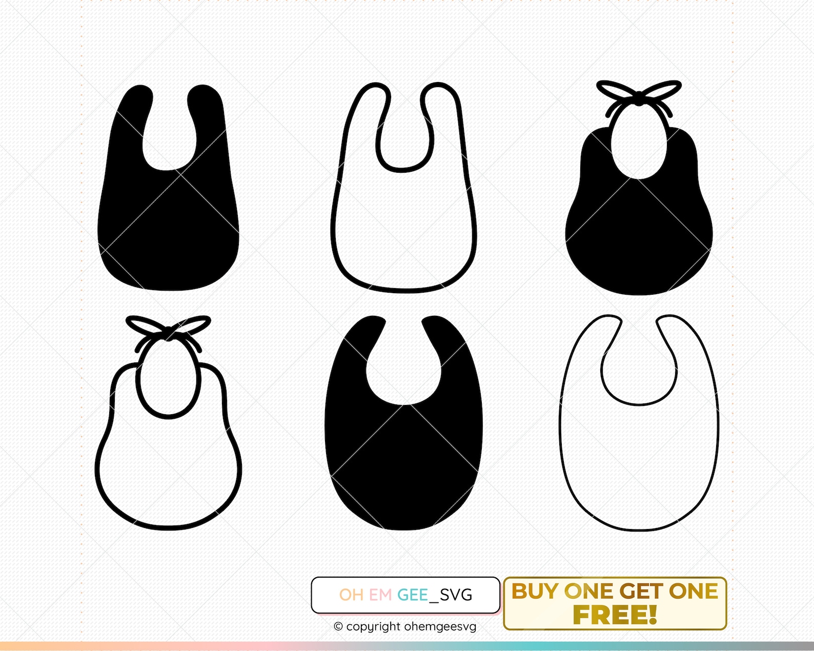 Baby Bib Svg, Bib Clipart, Baby Bib Png, Bib Dxf, Baby Bib Eps, Bib ...