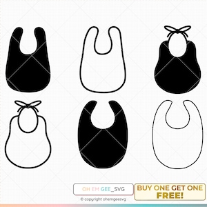 Baby Bib Svg, Bib Clipart, Baby Bib Png, Bib Dxf, Baby Bib Eps, Bib ...
