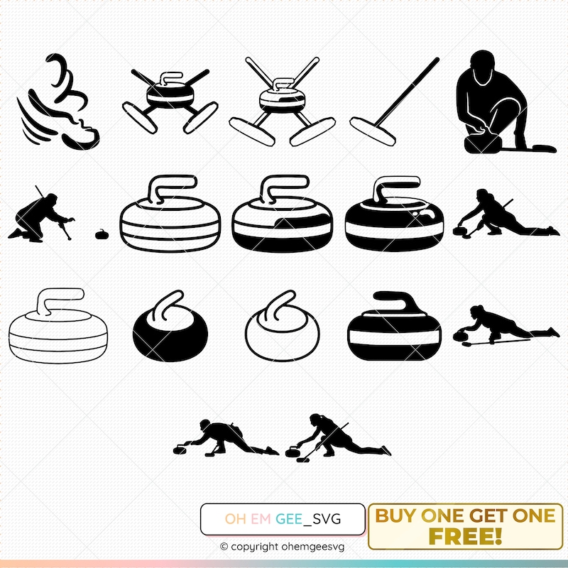 Curling With a Stick - Etsy