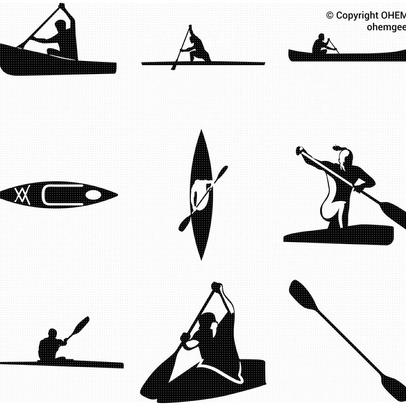 Canoe Svg - Etsy