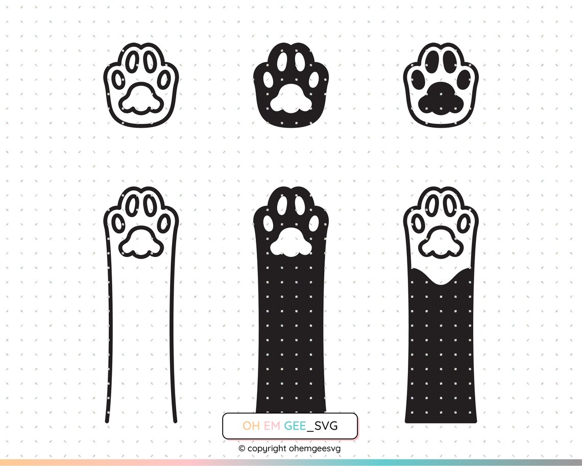 Cat's Paw Svg, Cat Paw Clipart, Cat Paws Png, Cat Paw Dxf, Cat's Paw ...