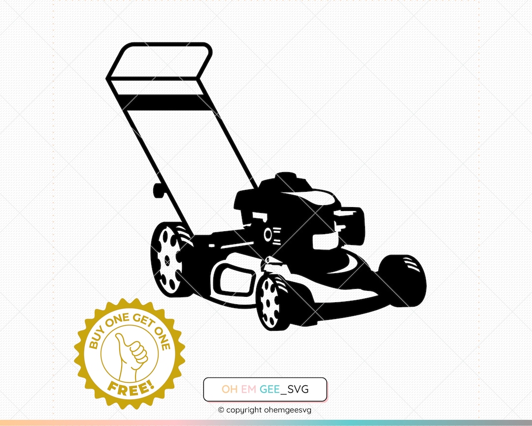 Lawn Mower Svg, Lawnmower Svg, Mower Svg, Grass Cutter Svg, Eps, Png ...