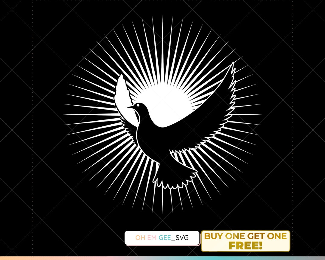 Dove Svg, Holy Spirit Clipart, Christian Png, Dove Dxf, Holy Spirit Eps ...
