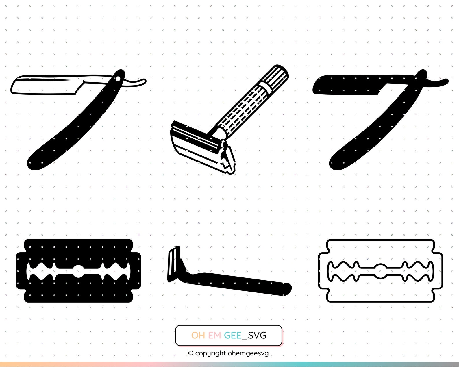 Razor Svg Razor Blade Png Shaving Clipart Vintage Razor - Etsy