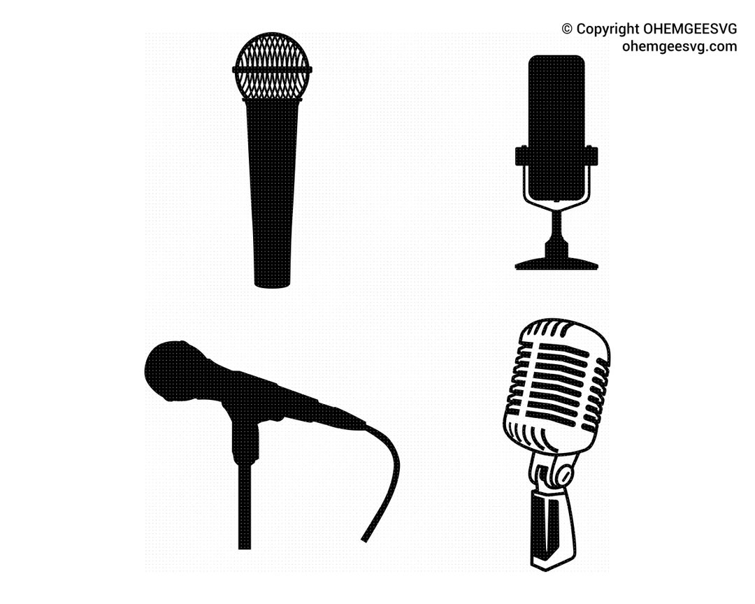 Microphone SVG Bundle, Mic SVG Bundle, Microphone Svg, Mic Svg ...
