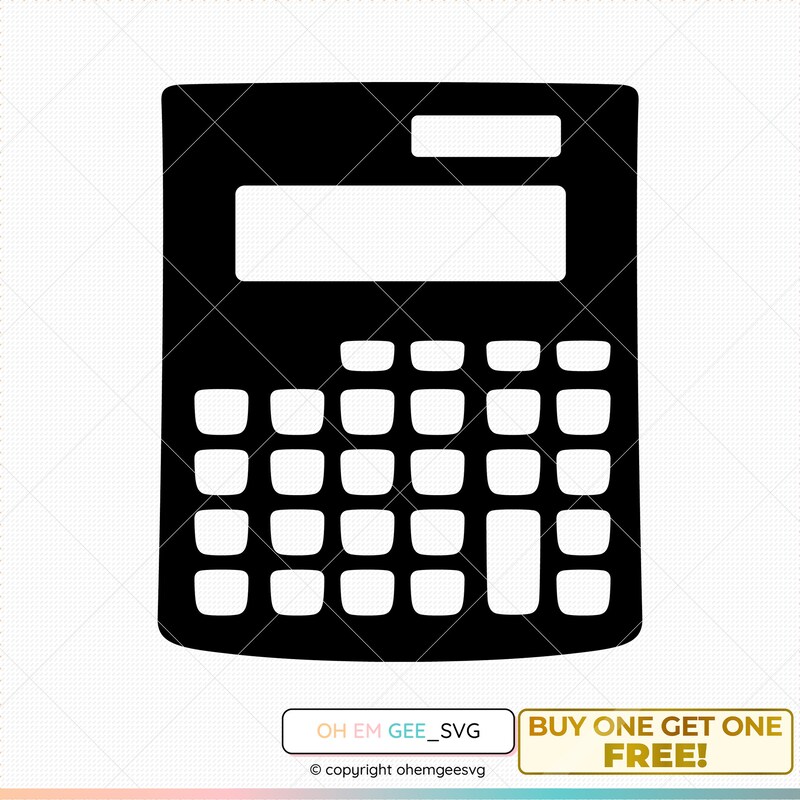 Calculator Svg - Etsy