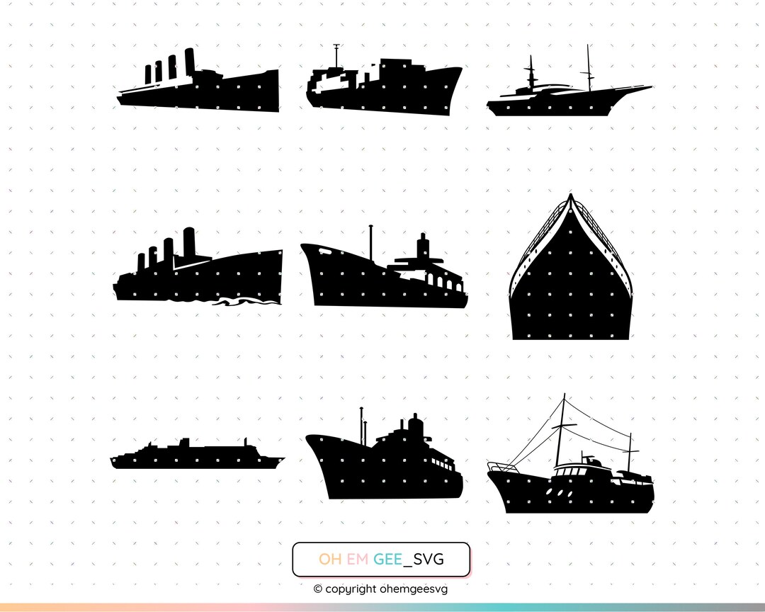Boat SVG Bundle Ship Svg Ferry Png Cruise Ship Clipart - Etsy