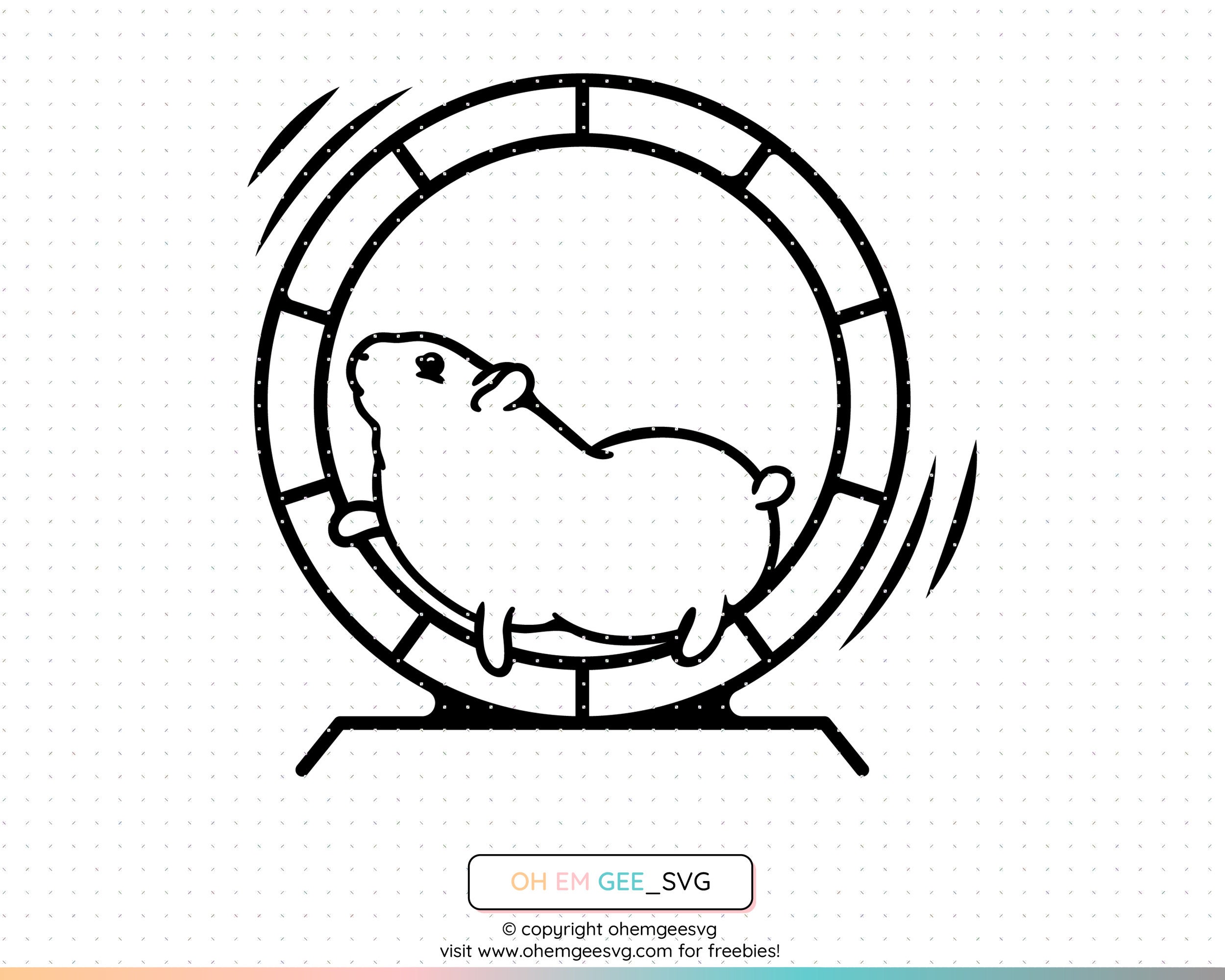 Hamster Wheel Drawing