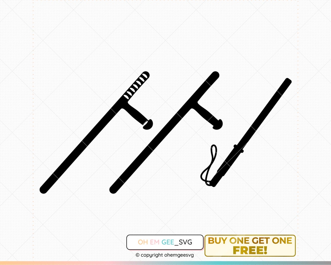 Baton Svg, Police Baton Clipart, Baton Png, Police Baton Dxf, Baton Eps ...