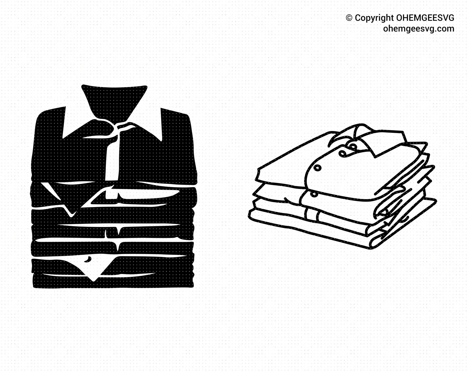 Folded Clothes Svg Laundry Png Laundry Clipart Clothes Dxf | Etsy