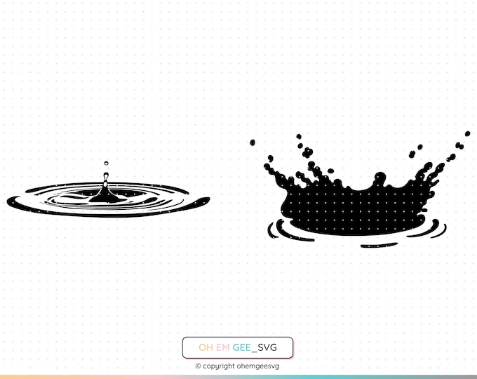 Water Ripple SVG, Svg Files for Cricut, Water SVG, Water Cut Files ...