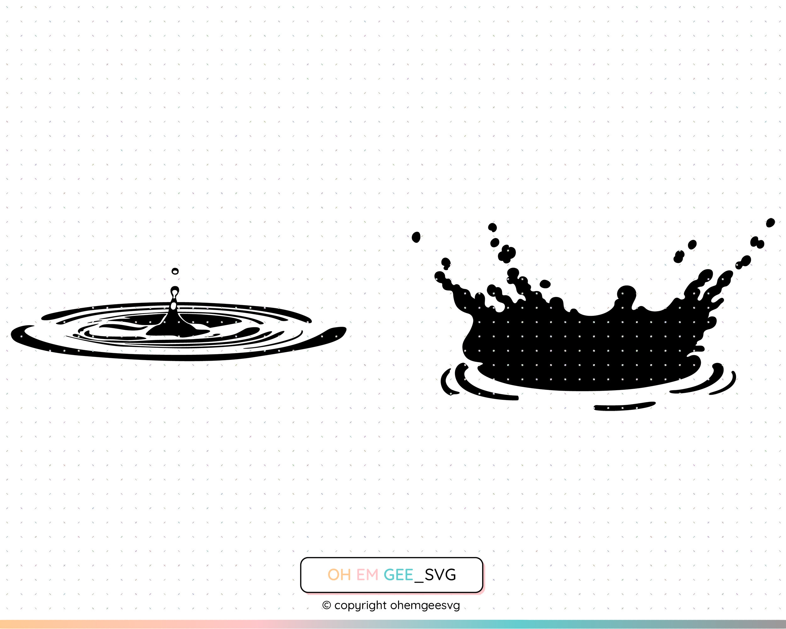 Water Ripple Svg Water Splash Png Water Ripple Clipart | Etsy Canada