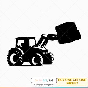 Hay Baler Svg, Farming Clipart, Farm Equipment Png, Hay Baler Eps ...