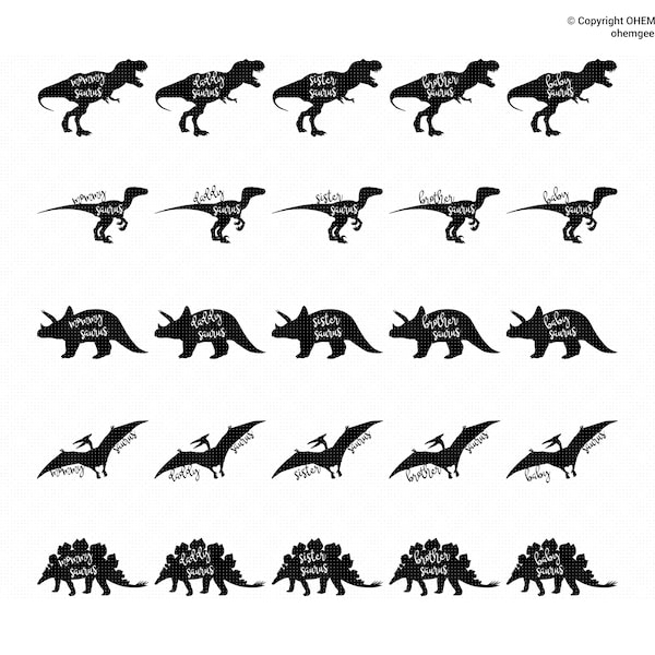 Dinosaur Dxf - Etsy