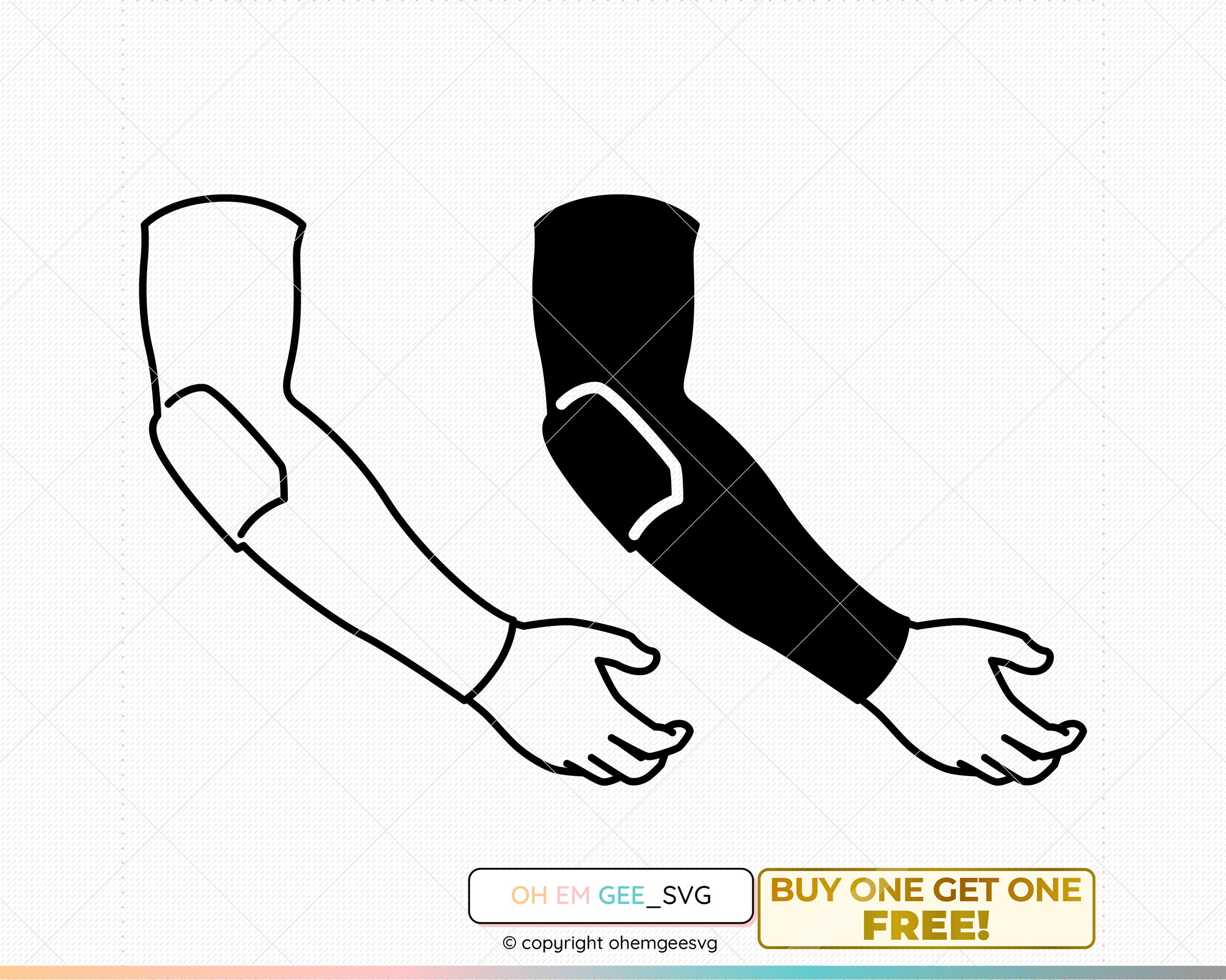 Arm Sleeves Svg, Sports Sleeves Clipart, Arm Sleeves Png, Sports ...