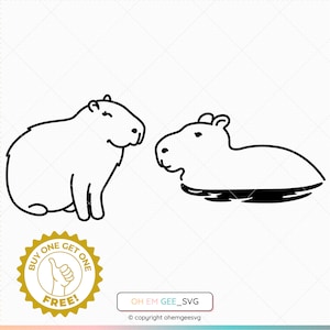 Capybara Svg, Capybara Png, Capybara Clipart, Capybara Dxf, Capybara ...