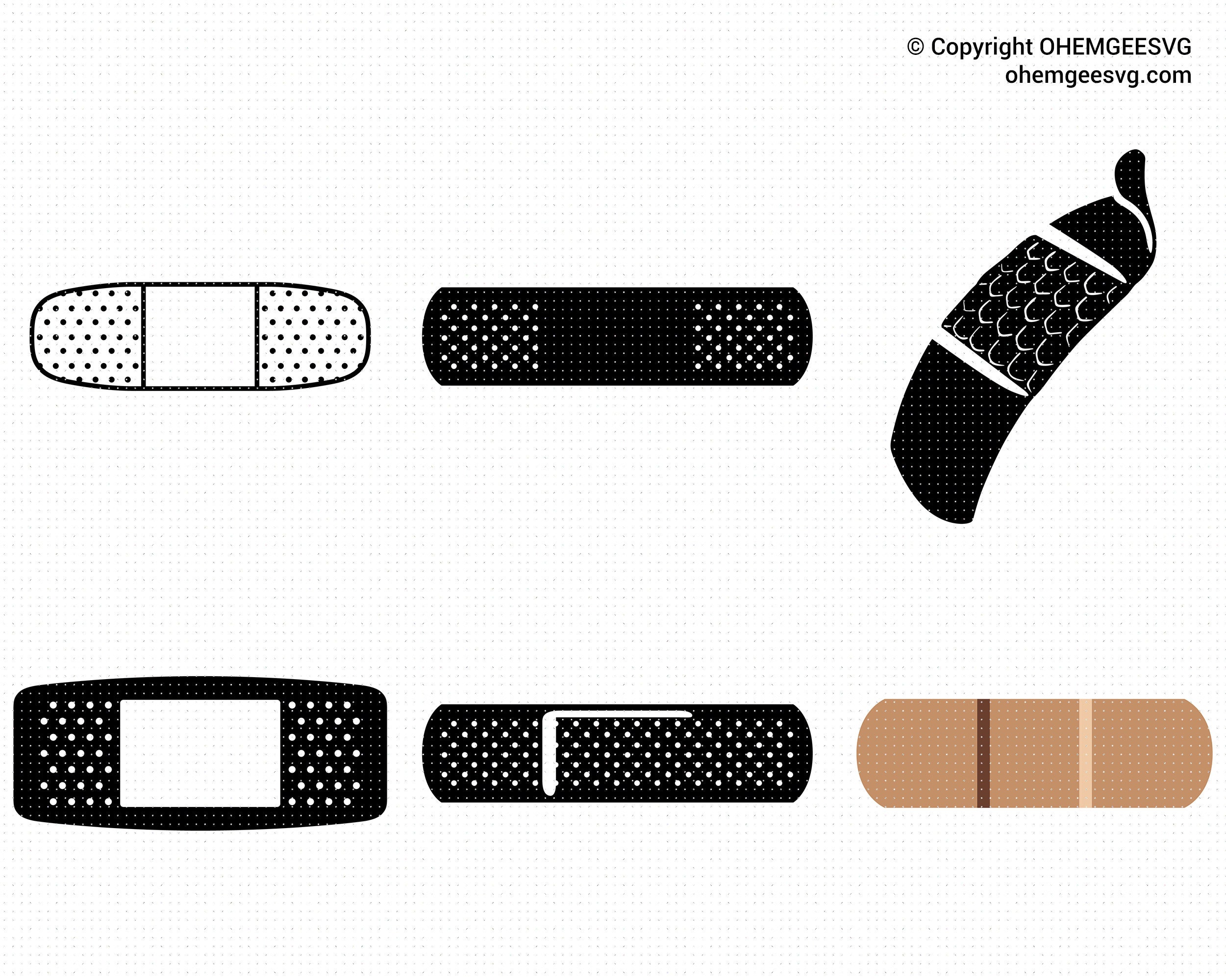 Bandage SVG Bundle, Bandage Svg, Bandage Png, Bandage Clipart, Bandage ...