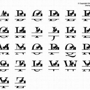 Rodeo Barrel Racer Split Frame Svg, Monogram Png, Initials Clipart ...