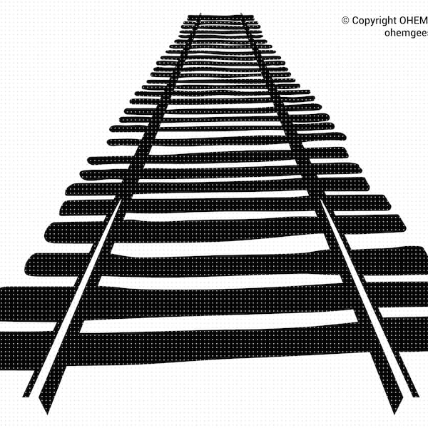 Railroad Tracks Svg - Etsy