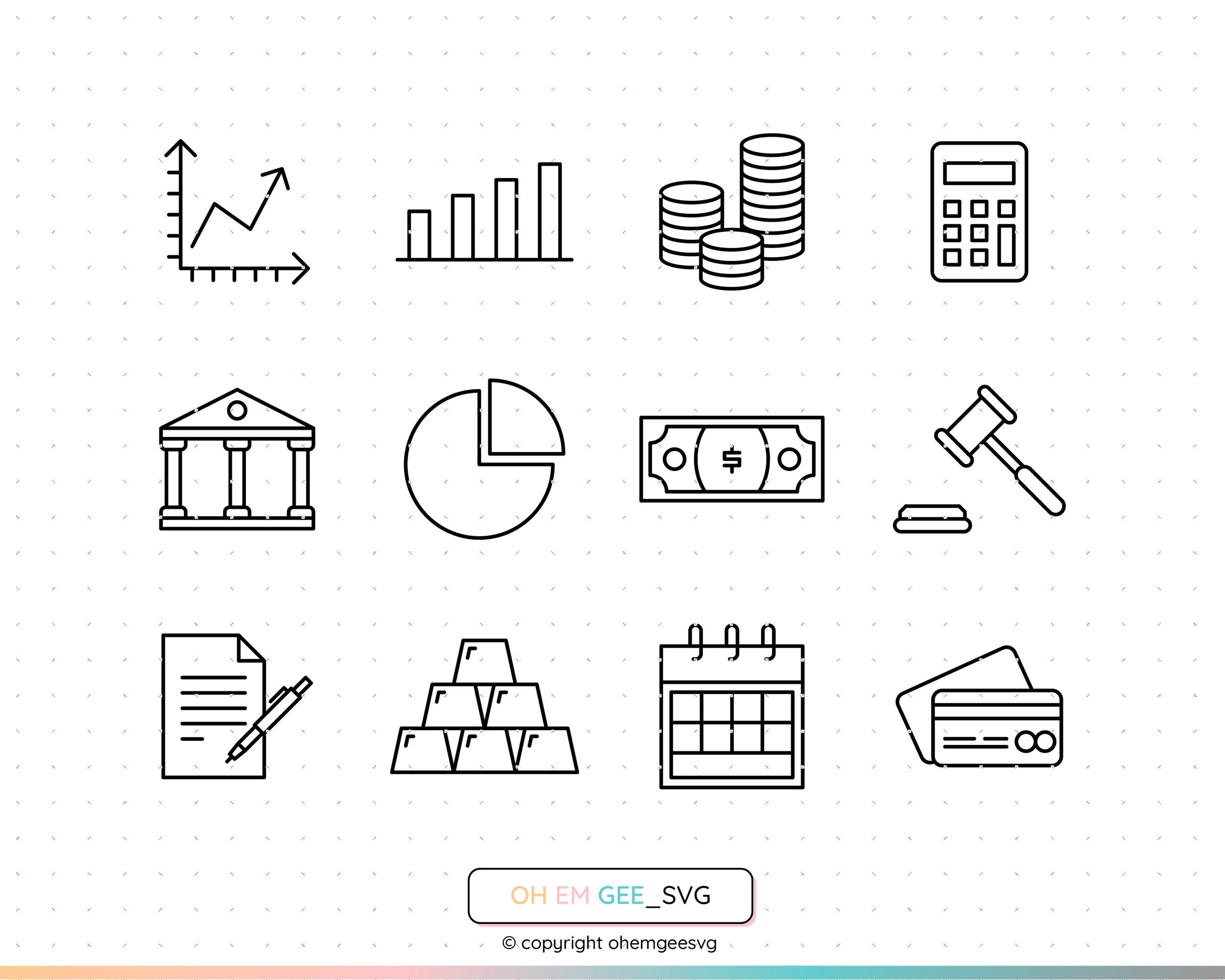 Financial Symbols Clip Art