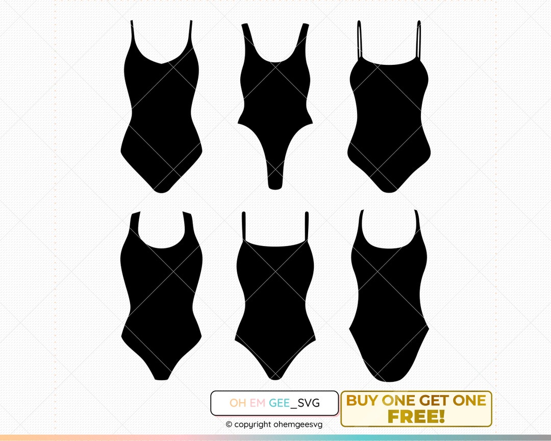 Swimsuit Svg, Swim Suit Clipart, Swimwear Png, Swimming Dxf, Swimsuit ...