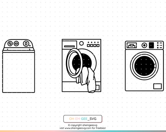 Washing Machines And Dryers Clip Art