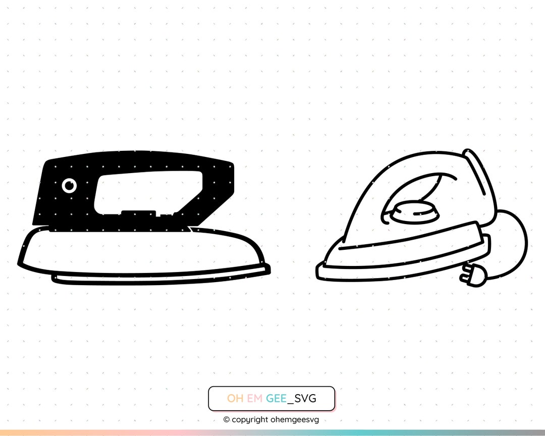 Iron Saved in Svg and Png Files, Ironing Clothes Eps, Iron Clipart ...