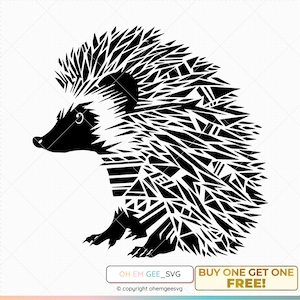 Hedgehog Svg, Geometric Hedgehog Clipart, Hedgehog Png, Abstract ...