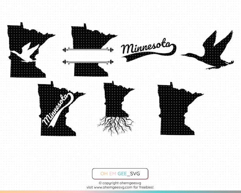 Minnesota Map Split Frame Svg, Minnesota Map Monogram, Minnesota Map ...
