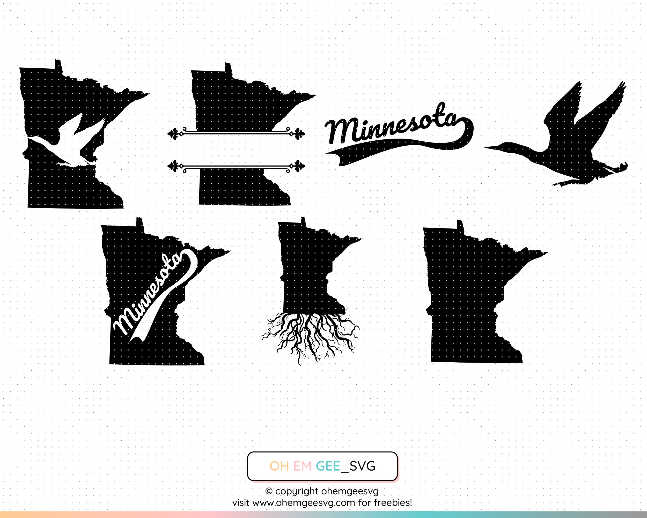 Minnesota Map Split Frame Svg Minnesota Map Monogram | Etsy